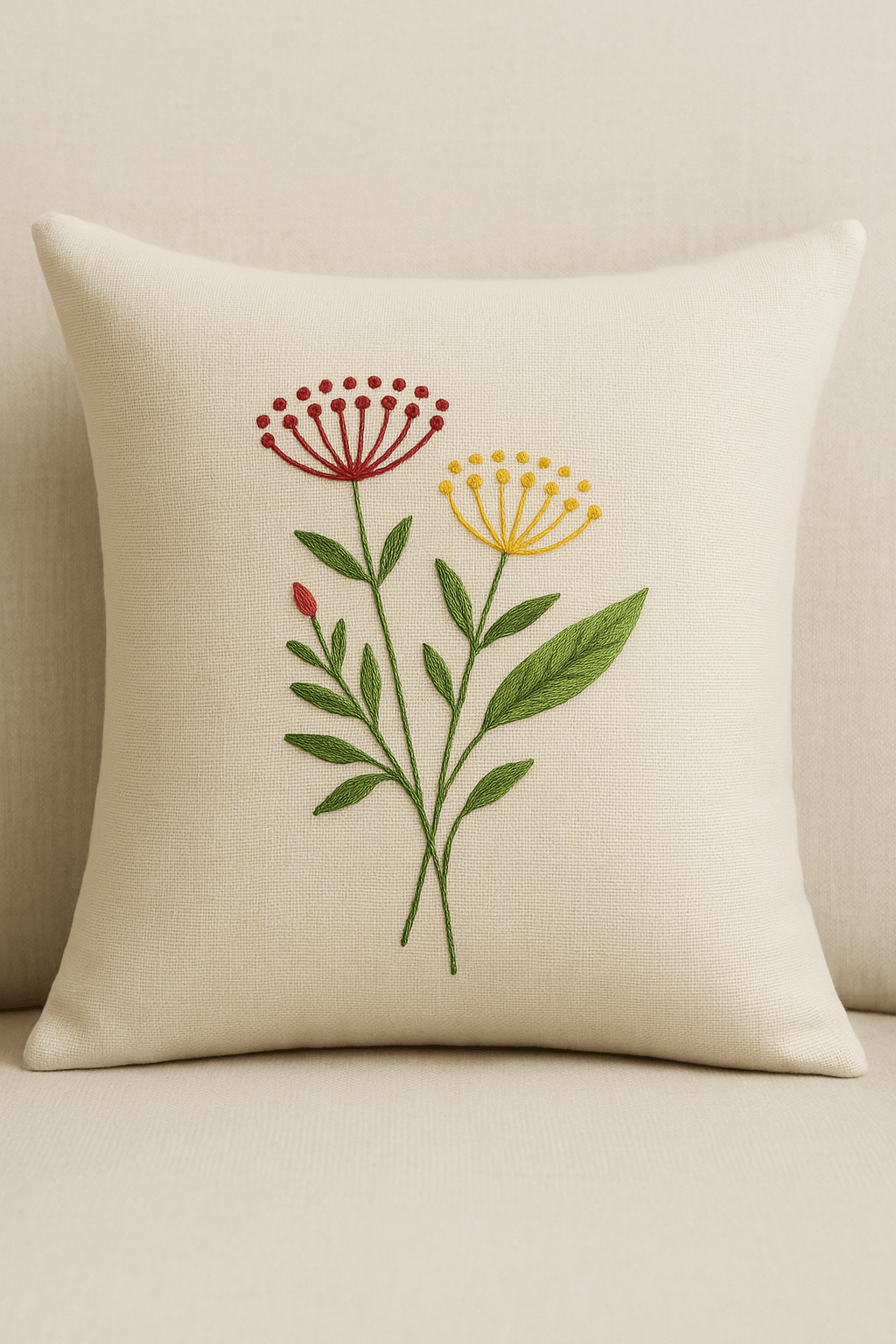 Delicate Florals for Handmade Home Decor – Free Embroidery Pattern in Multiple Sizes - Custom ...