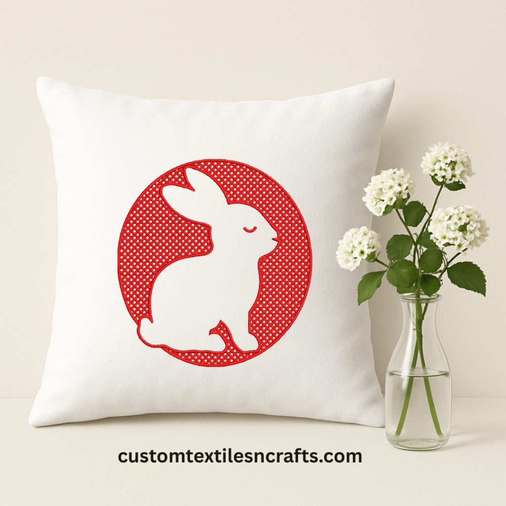 Free One-Line Rose Embroidery Design - Custom Textiles & Crafts